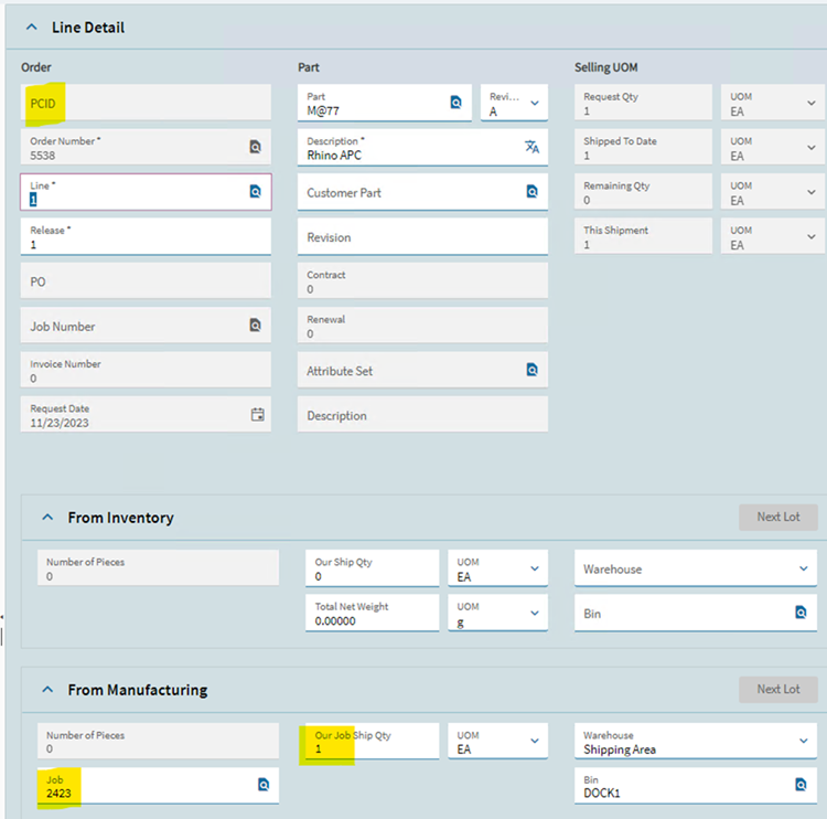 How to Ship WIP Items on a Direct Order From PCID? | TeccWeb